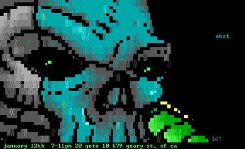 ANSI Art Gallery Show at 20 Goto 10