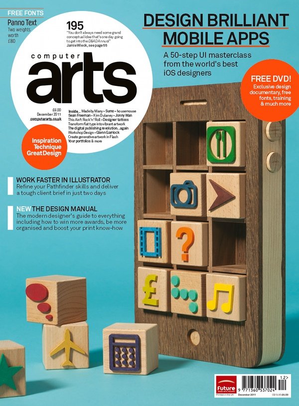 Wooden Smartphone With Removable Toy Block Apps