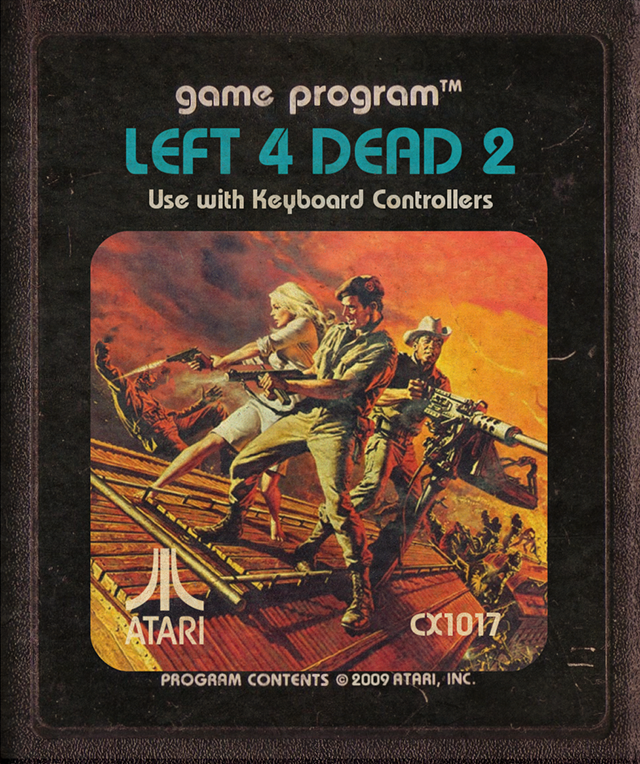 Modern-Day Video Games Reimagined as Retro Atari Cartridges