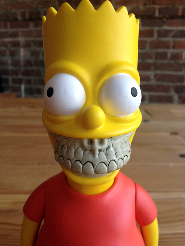 Bart Grin, A Grinning Bart Simpson Vinyl Art Toy by Ron English