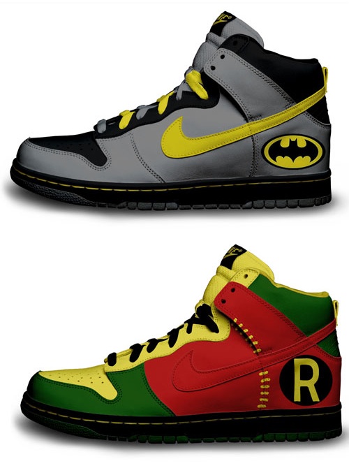 Batman & Robin Custom Nike Sneakers