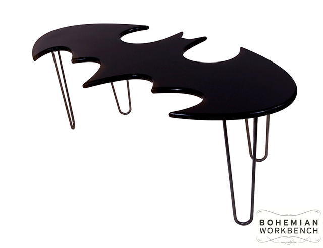 Carved Wood Batman Coffee Tables