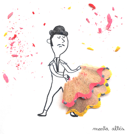 Playing With Pencil Shavings, A Series of Illustrations by Marta Altés