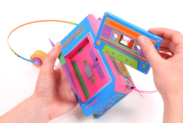 Astoundingly Intricate Papercraft Retro Electronics by Zim & Zou