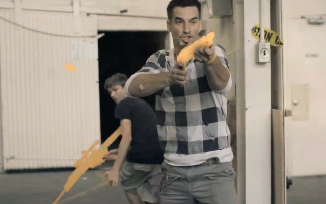 Chalk Warfare, A Live-Action War With Chalk Drawn Weaponry