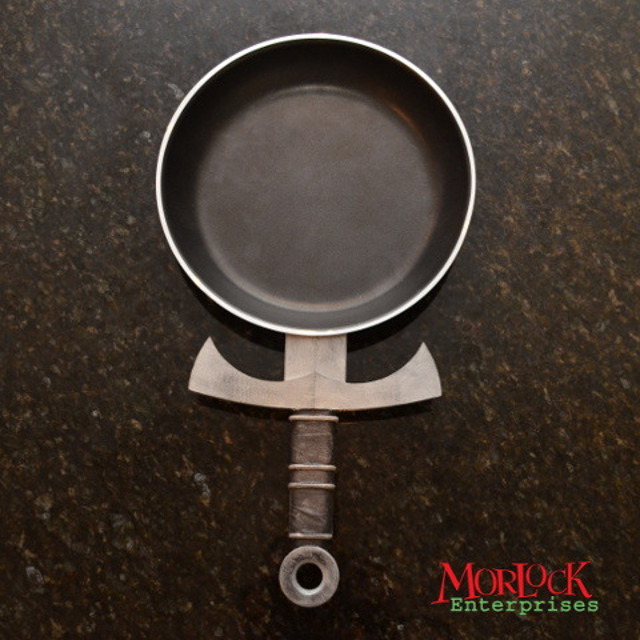Combat Kitchenware, Custom Frying Pans With a Sword Hilt Handle