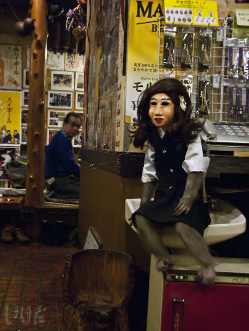 Japanese Restaurant Employs Masked Monkey Waiters