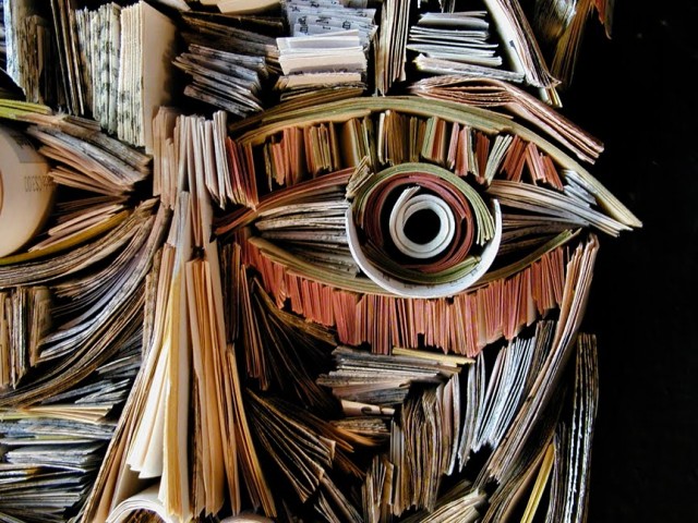 Beautiful Scrap Paper Art by Nick Georgiou