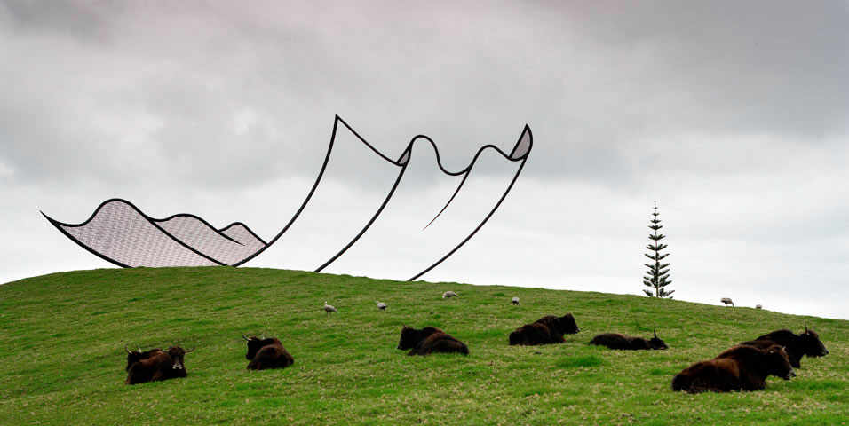 Horizons, A Steel Sculpture in New Zealand That Looks Like a Giant ...
