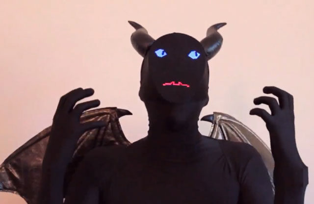 How to Make an Electronic Demon Costume
