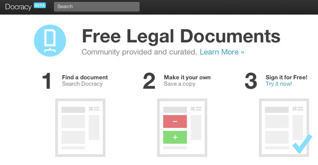 Docracy, Open Source Legal Documents