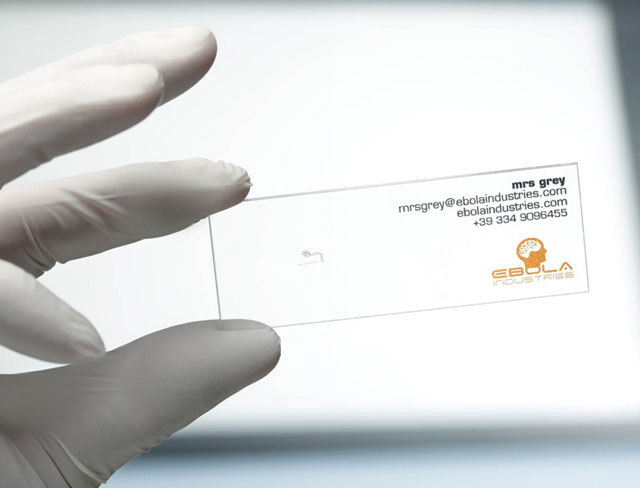 Microscope Slide Business Cards