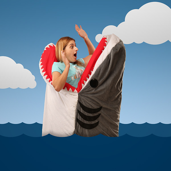 Chumbuddy Sleeping Bag, Looks Like a Shark is Eating You Alive