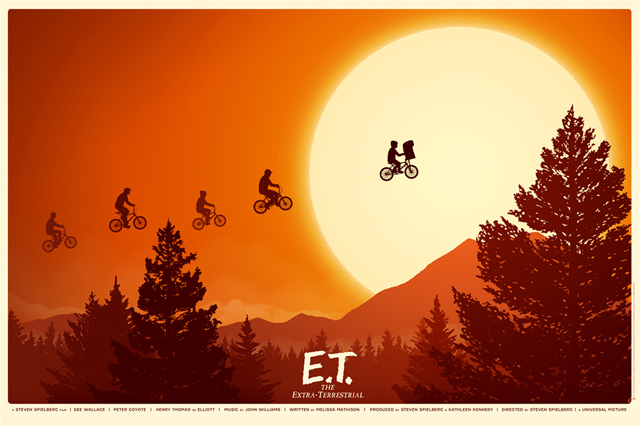 E.T. the Extra-Terrestrial, A Poster Design by Mike Mitchell