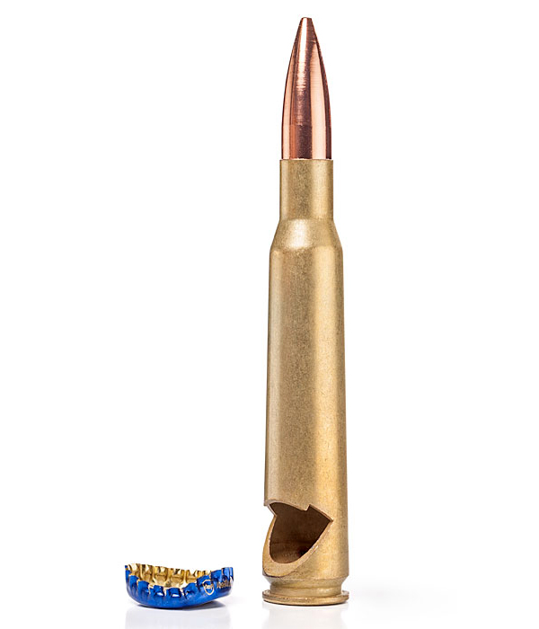 Bullet Bottle Opener That is Made From a Real .50 Caliber Round
