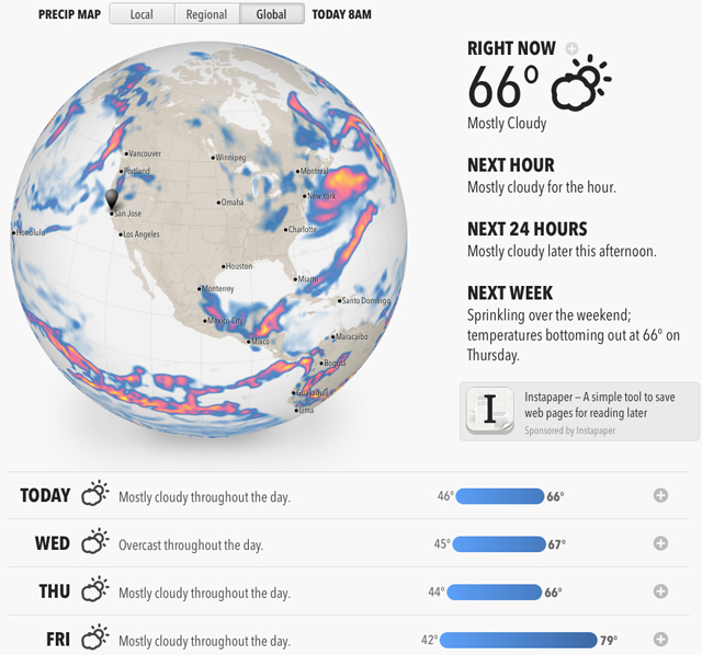 Forecast, A Clever Weather App with a Global Focus