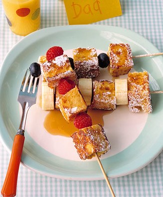 French Toast Kabobs, Breakfast Served On a Skewer