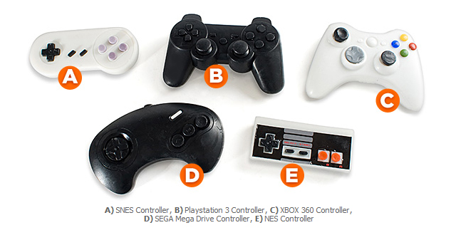 A Geeky Series of Video Game Controller Gamer Soaps