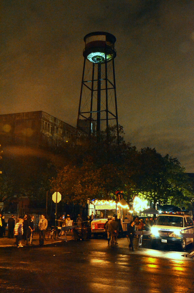 CCTV/Creative Control, A Giant Eye Projected Over Brooklyn