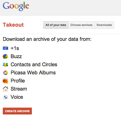 Google Takeout Lets Users Export Their Google Data
