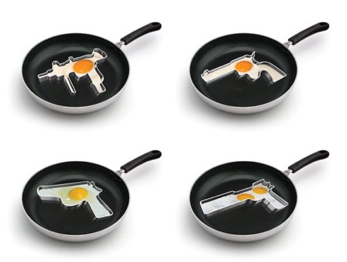 Gun Egg Fryers, Cook Your Eggs in the Shape of Gun