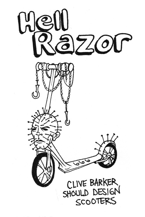Hell Razor, What It Might Look Like If Clive Barker Designed Scooters