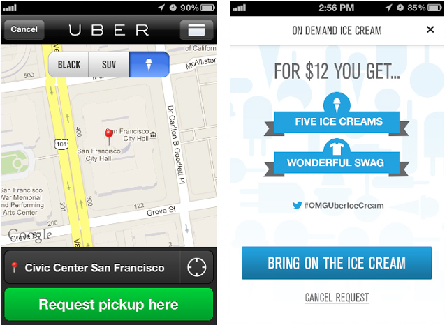 Uber To Provide On-Demand Ice Cream Trucks in Several Cities