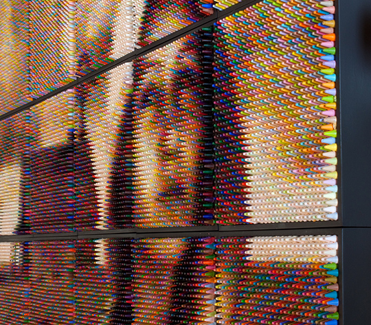 Astonishing Stacked Crayon Art by Christian Faur