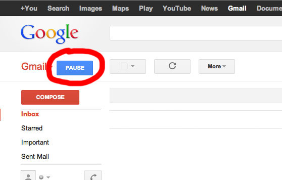 Inbox Pause, Stops the Flow of Incoming Emails in Gmail