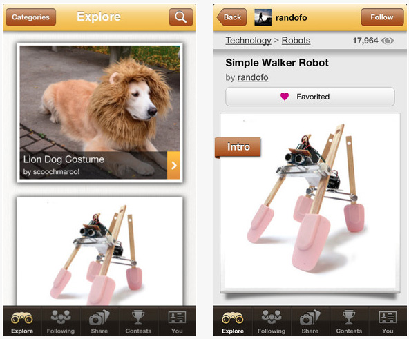 Instructables Releases App for iPhone & iPad