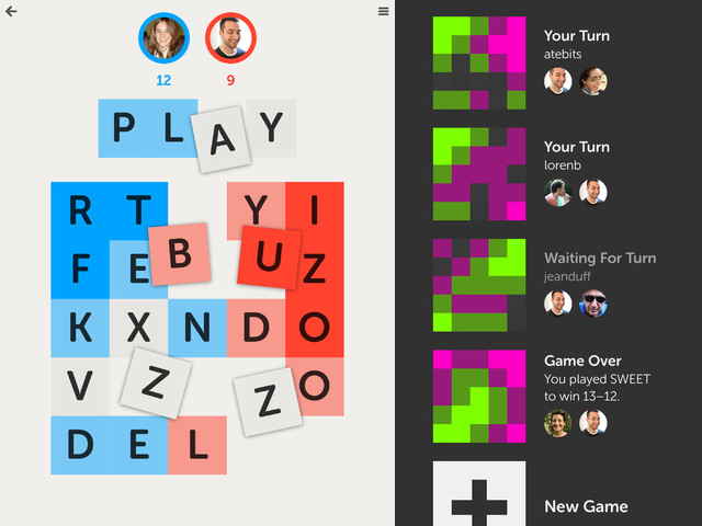 Letterpress, A Free iOS Word Game by Tweetie Creator Loren Brichter