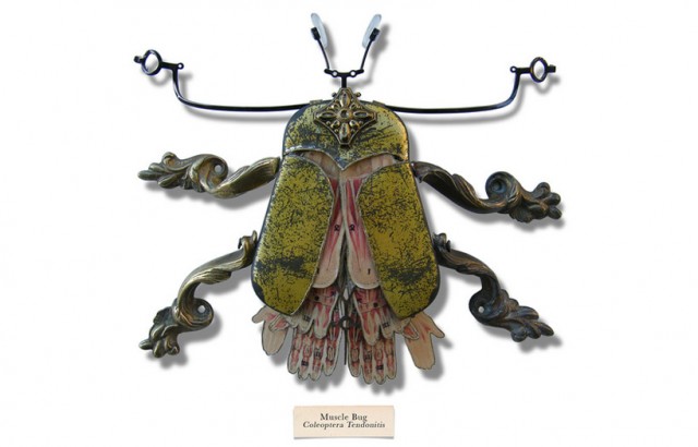 The Litter Bug Series, Found Object Insect Sculptures by Mark Oliver
