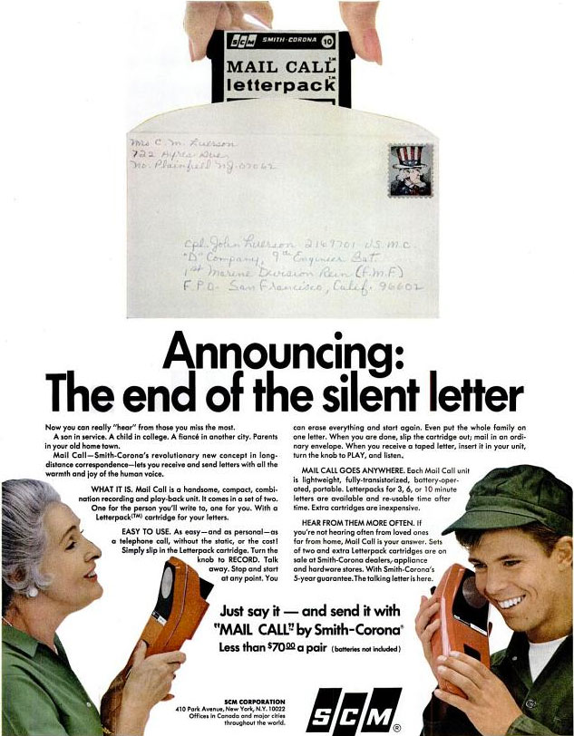 Mail Call, An Audio Message by Mail System from 1967