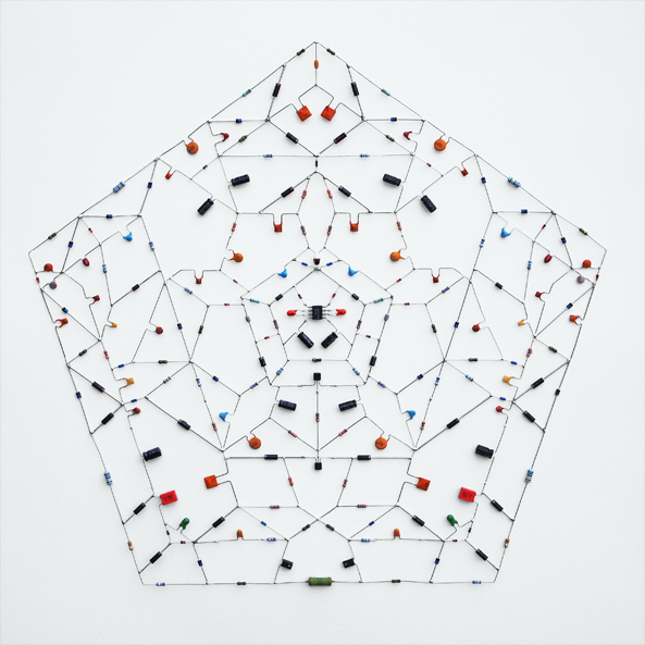 Technological Mandalas, Intricate Geometric Forms Made of Electronic ...