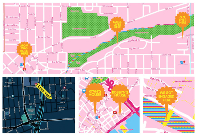 Personalized Blankets & Mapkins Created From Open Source Map Data
