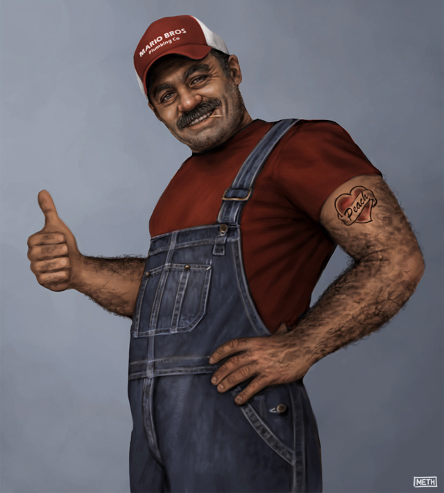 It's a-Me!, A Real Life Version of Nintendo's Mario by Mike Meth