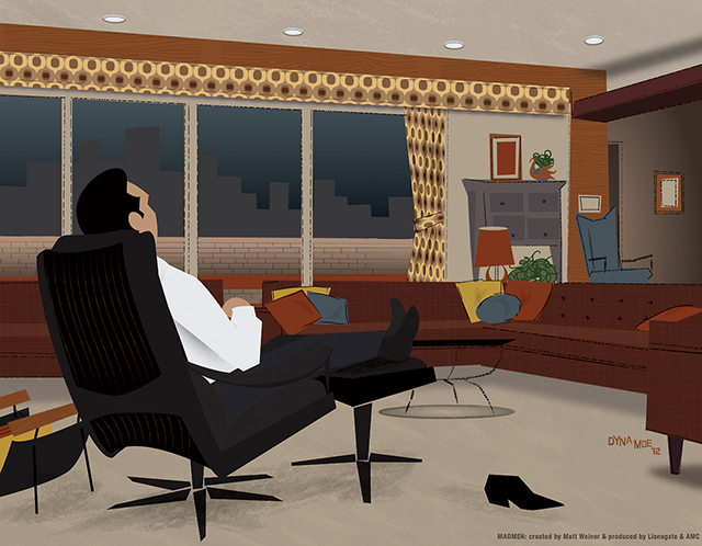 'Mad Men' Season Five Illustrations by Dyna Moe
