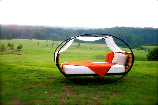 Mood Rocking Bed, A Handcrafted Indoor/Outdoor Bed That Rocks