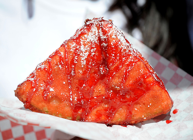 Deep-Fried Watermelon on a Stick
