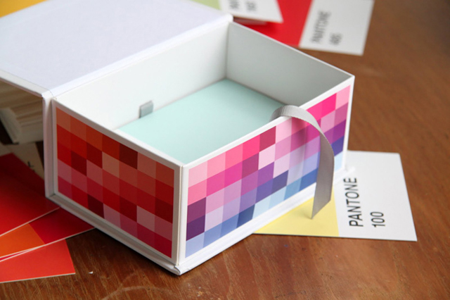 Pantone Postcards, 100 Enlarged Color Chips To Send by Snail Mail