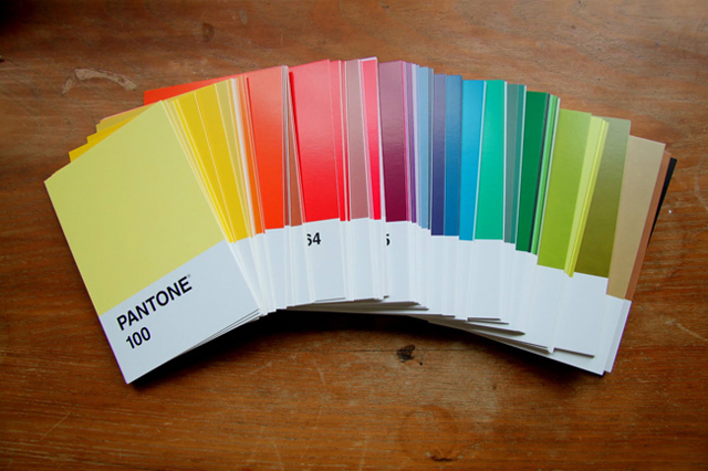 Pantone Postcards, 100 Enlarged Color Chips To Send by Snail Mail
