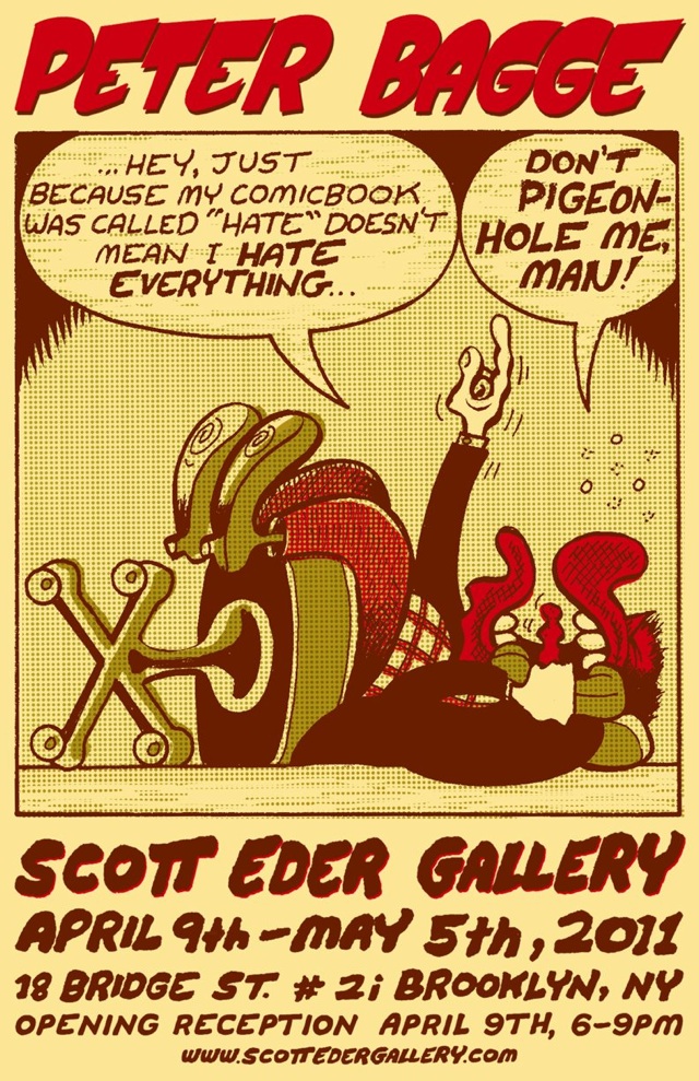 Peter Bagge at Scott Eder Gallery In Brooklyn