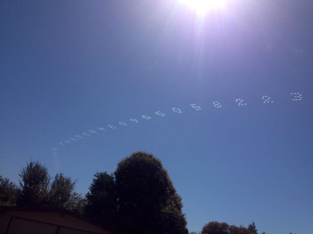 Pi in the Sky, Skywriters Fill the San Francisco Bay Area Skies With ...