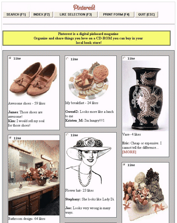 What Pinterest Might Have Looked Like If It Was Created In the 1990s