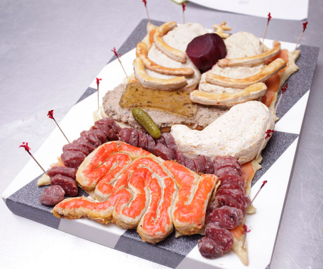 Human Torso Appetizer Plate aka The ManWich