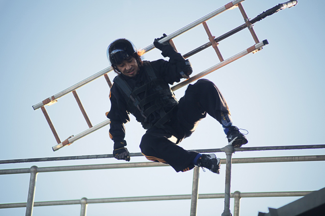 Pomparkour, Parkour With Ladders