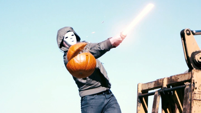 Various Ways To Smash, Slash & Destroy a Pumpkin in Slow Motion