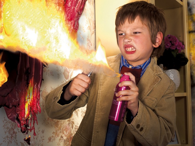 Rage Attack - Photos of Kids Doing Bad Things by Achim Lippoth