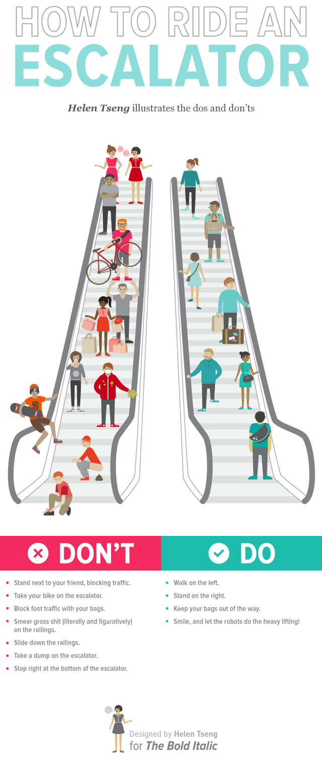 How To Ride an Escalator