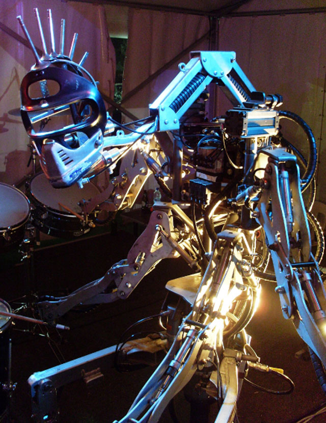 Stickboy the 4-Armed Mohawked Robotic Drummer